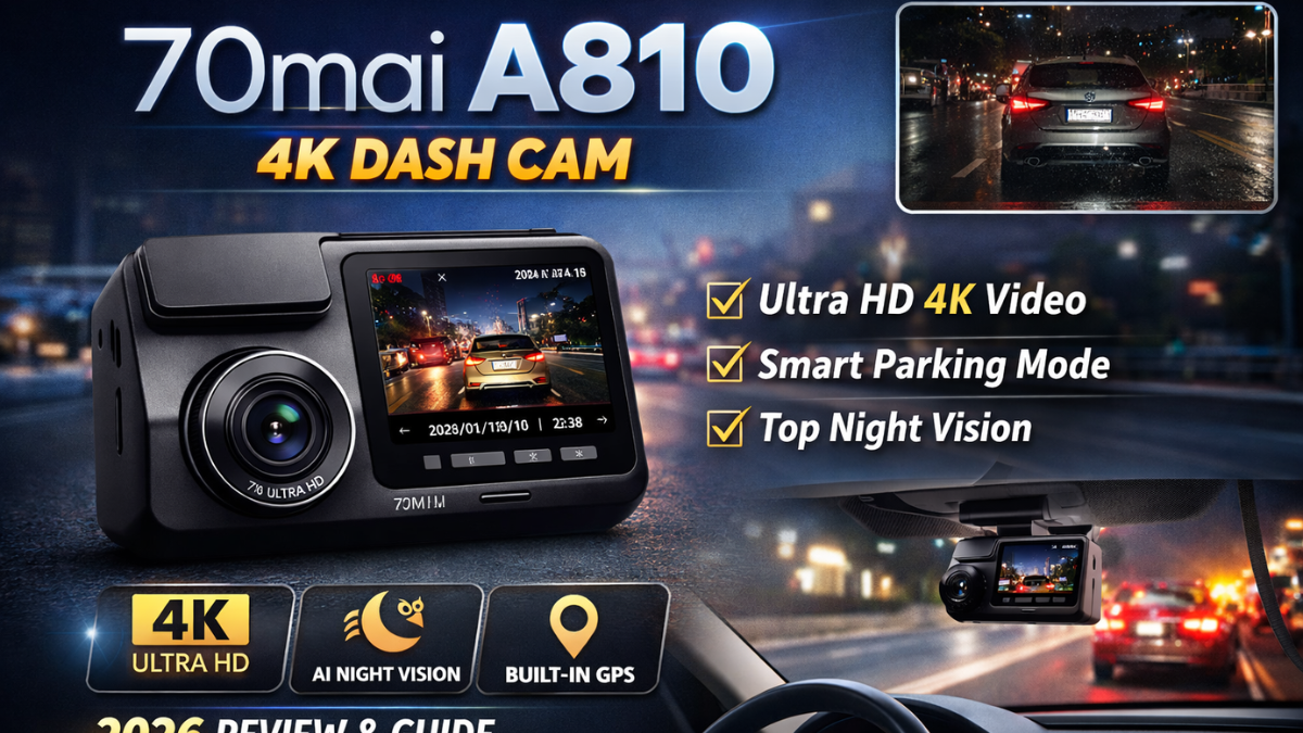 70mai A810 4K Dash Cam Review – Features, Night Vision, Pros & Cons (2026)