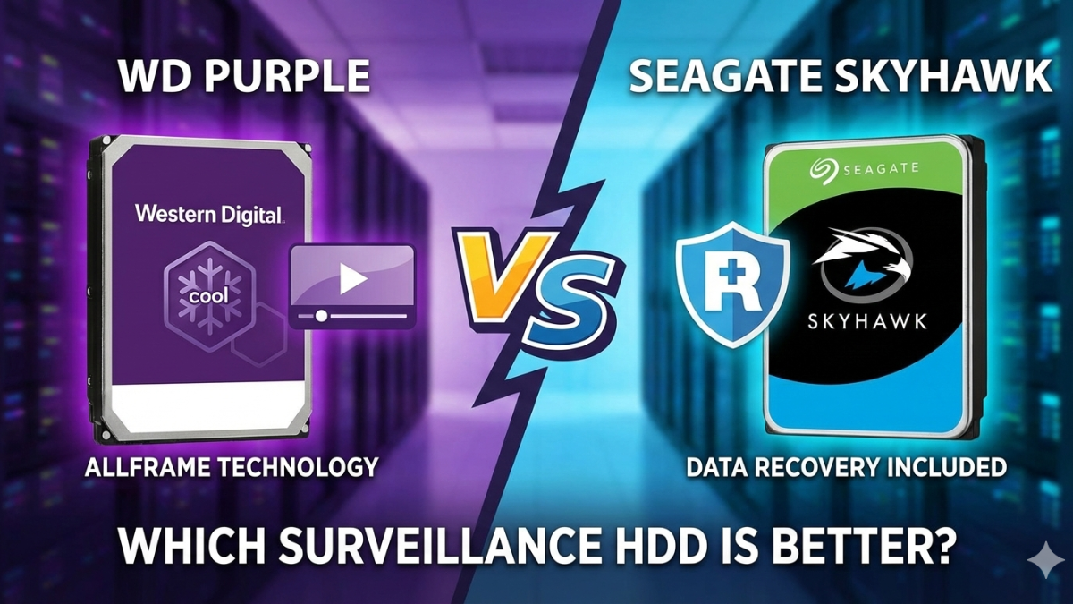 WD Purple vs Seagate SkyHawk: Which Surveillance HDD is Better